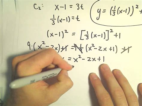 Finding Where Two Parametric Curves Intersect Youtube