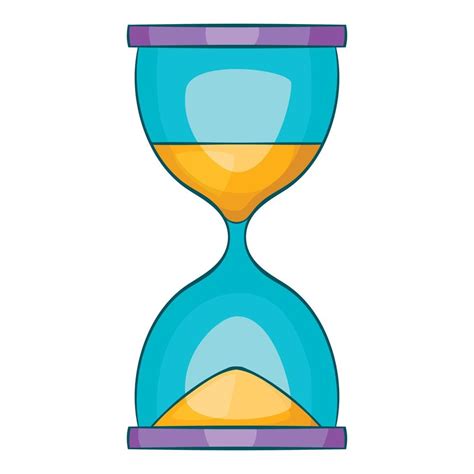 Icono De Reloj De Arena Estilo De Dibujos Animados 14693182 Vector En