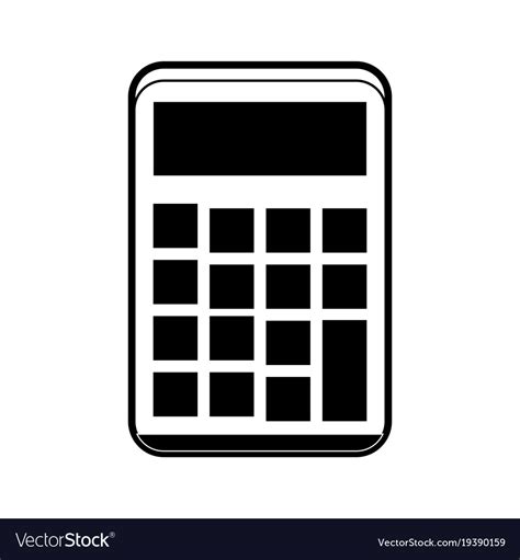 Math Calculator Device Royalty Free Vector Image