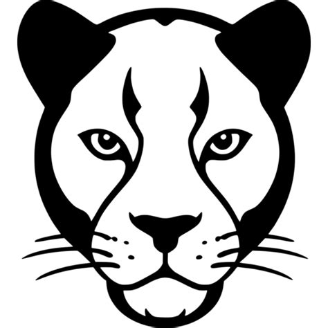 Panther Head Silhouette Svg