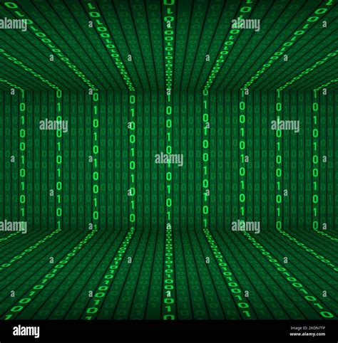 Background In A Matrix Style Falling Random Numbers Green Is Dominant