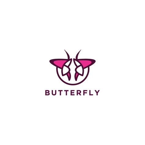 Butterfly Design Logo Icon Design Template 15569984 Vector Art At Vecteezy