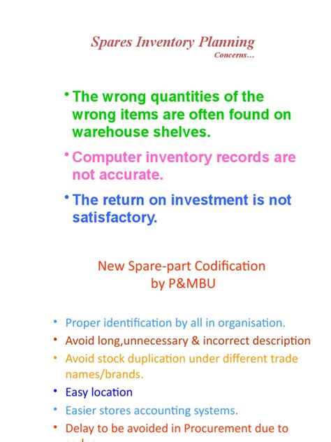 Sdp Spare Part Analysis Descargar Gratis Pdf Inventory Supply