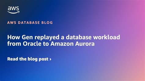 AWS Database Migration Service AWS Database Blog