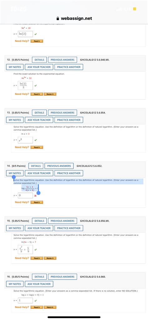 Answered Solve The Logarithmic Equation Use The Bartleby