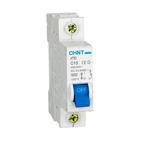 Chint Circuit Breaker Din Rail 1 Pole 3ka C Curve • Northside Electrical