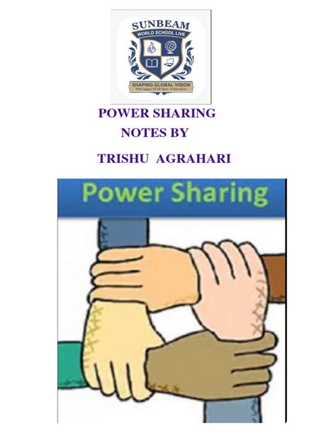 Power Sharing Class 10 Notes Pdf