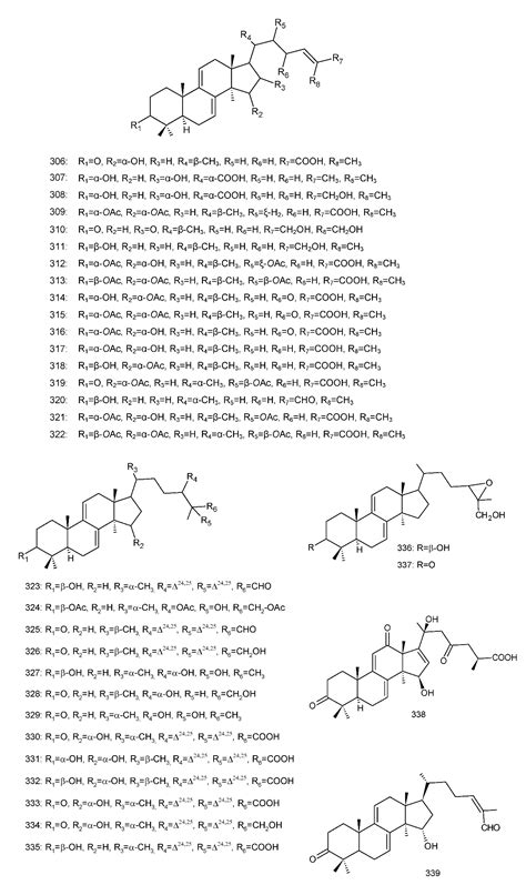 Biomolecules Free Full Text A Review Of Ganoderma Triterpenoids And Their Bioactivities