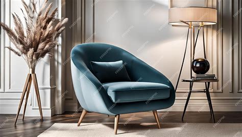 Scandinavian Style Accent Chair With Clean Lines Premium Ai Generated