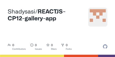 Github Shadysasi Reactjs Cp12 Gallery App