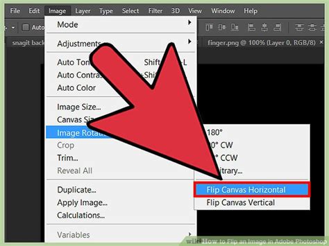 How To Flip An Image In Adobe Photoshop 8 Steps With Pictures