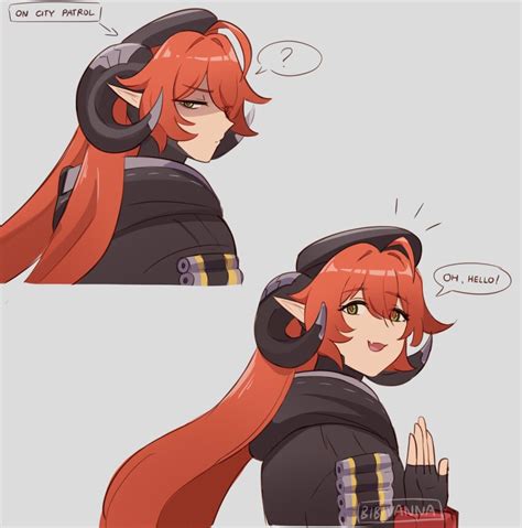 Orphie Magnusson Zenless Zone Zero Highres Cropped Hoodie Cyborg Dragon Girl Dragon Horns