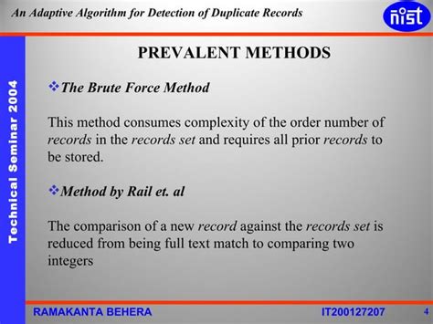 an adaptive algorithm for detection of duplicate records ppt free