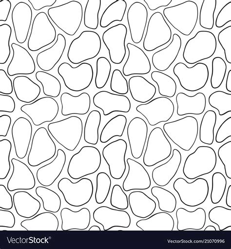 Blobs Outline Pattern Royalty Free Vector Image