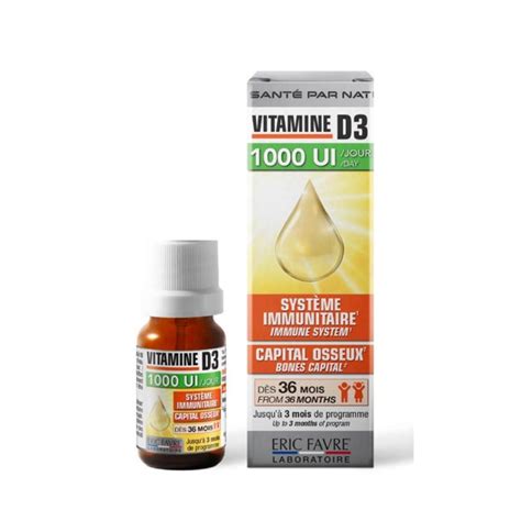 Eric Favre Vitamin D3 Drop Count 20ml Easypara