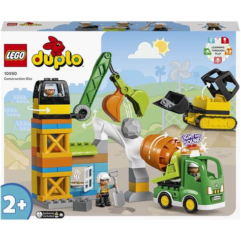 Lego Duplo Town Construction Site Set With Toy Crane 10990 Toys Zavvi Uk