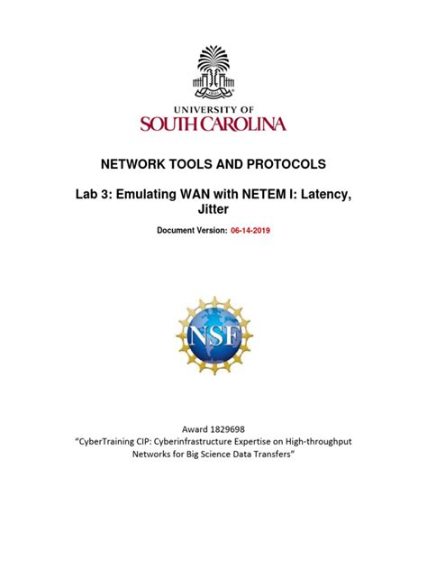 Lab 3 Emulating Wan With Netem I Latency Jitter Pdf Computer