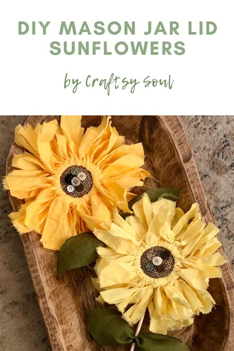 Diy Mason Jar Lid Fabric Flowers Artofit