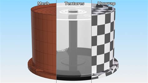 Empty Cd Dvd Spindle Cake Box For 50 Discs 3d Model 14 3ds Blend