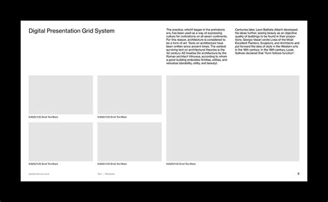 digital presentation grid system for indesign behance