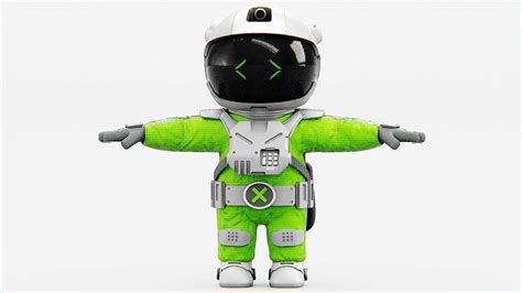 Toon Astronaut Cv 250 Rigged For Unreal Engine Unity Mixamo Cgtrader