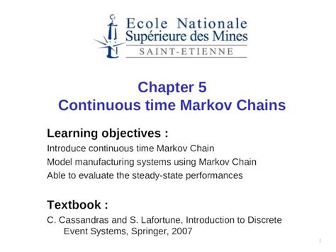 ppt 1 chapter 5 continuous time markov chains learning objectives