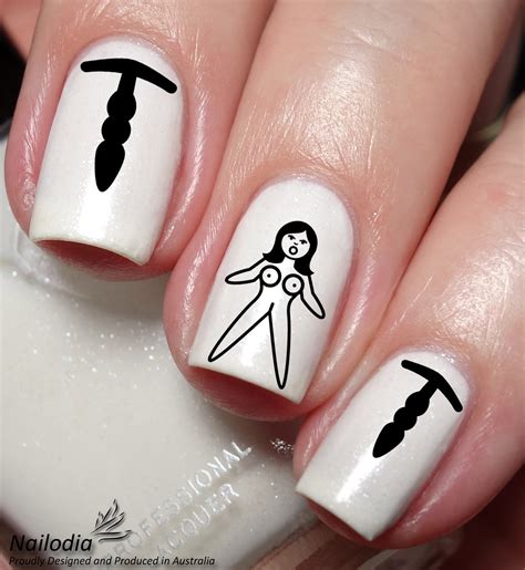 Funny Dildo Sex Toys Nail Art Decal Sticker Etsy