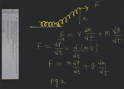 a chain of length l and mass per unit length rho is piled on a horizonta