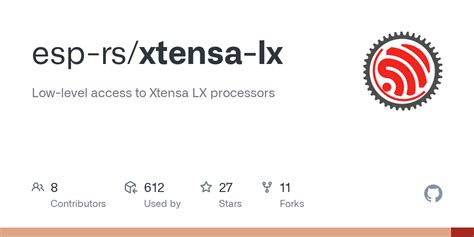 GitHub Esp Rs Xtensa Lx Low Level Access To Xtensa LX Processors