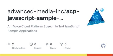 Github Advanced Media Incacp Javascript Sample Applications