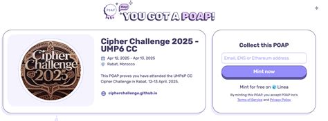Poap Cipher Challenge 2025 Cryptography Edition