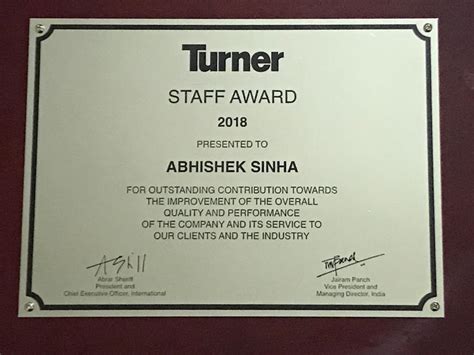 recognition year staff abhishek kumar sinha 50 comments