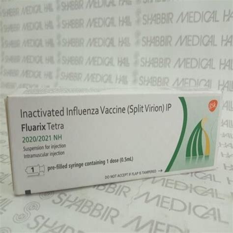 05ml Pfs Fluarix Tetra Influenza Vaccine Gsk Prescription Rs 1799