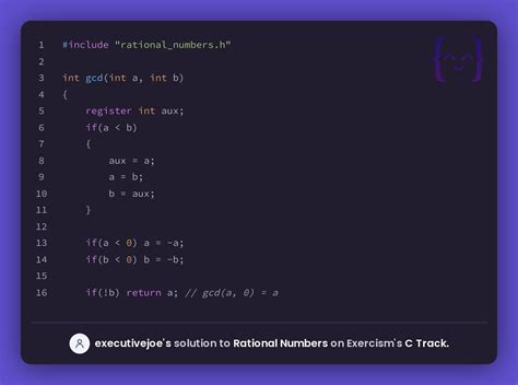 Executivejoes Solution For Rational Numbers In C On Exercism