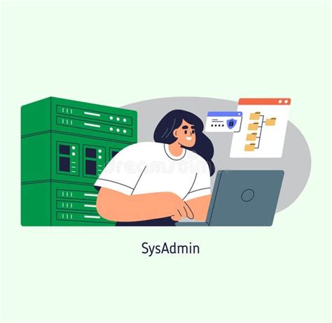 Sys Admin Stock Vector Illustration Of Poster Writing 367371757