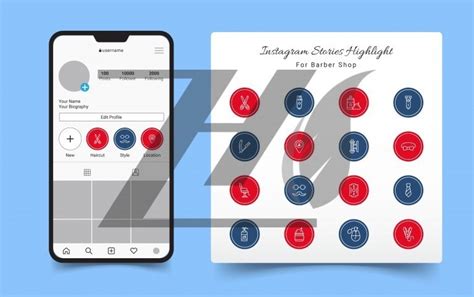 دانلود وکتور کاور هایلایت استوری اینستاگرام آرایشگاه دانلود رایگان