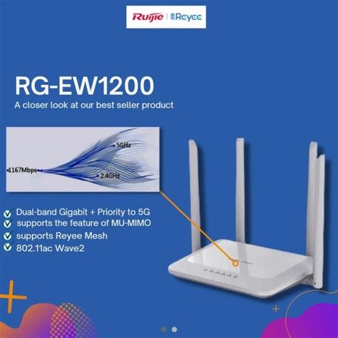 Jual Ruijie Rg Ew1200 1200m Dual Band Wireless Router Shopee Indonesia