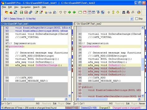 Side By Side File Comparison Tools