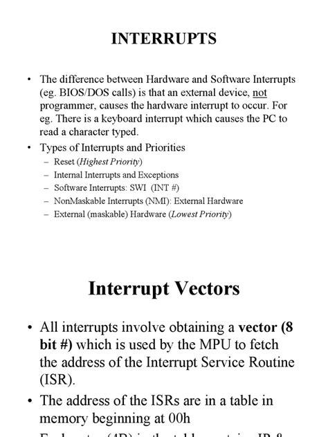 Interrupt Pdf Digital Electronics Computing