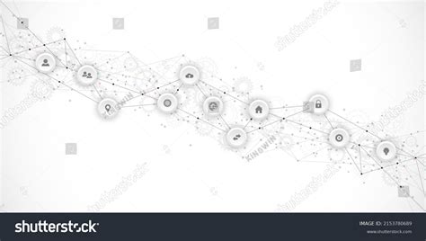 Information Technology Background Infographic Elements Flat Stock Vector Royalty Free