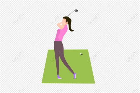 골프 여자 Png 일러스트 및 벡터 이미지 무료 다운로드 Lovepik