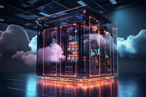 Premium Photo Business Data Wireless Cloud Concept Abstract Cyber Idea Storage Networking