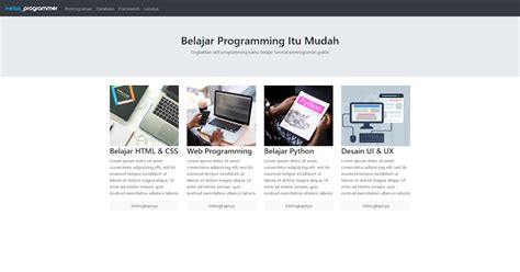Tugas 4 Pemrograman Web Latihan Bootstrap