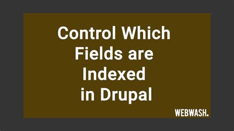 Video Ivan Zugec On Linkedin Control Which Fields Are Indexed In Drupal