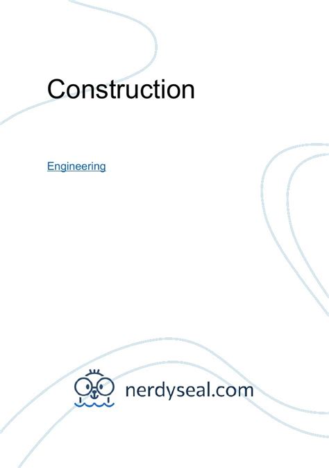 Construction 634 Words Nerdyseal
