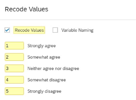 19 Screenshot From Qualtrics Survey Showing The Codes For The Scoring Download Scientific