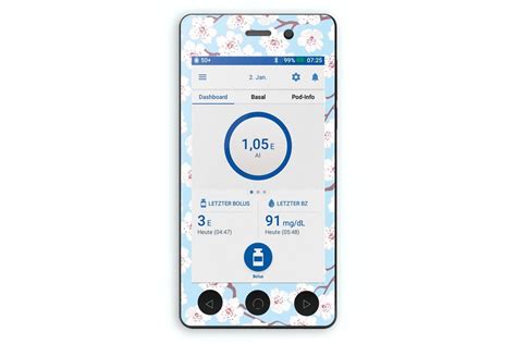Shop Cherry Blossom Sticker Omnipod Dash Pdm Today Protect Your Cgm Trusted By Thousands