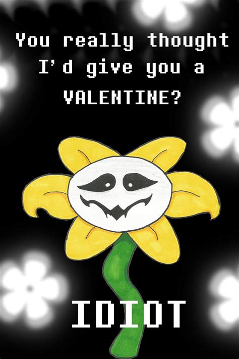 Evil Flowey Valentine By Darththorns On Deviantart