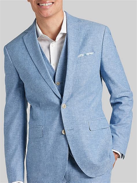 Joe Joseph Abboud Slim Fit Suit Jacket Dusty Blue Mens Wearhouse