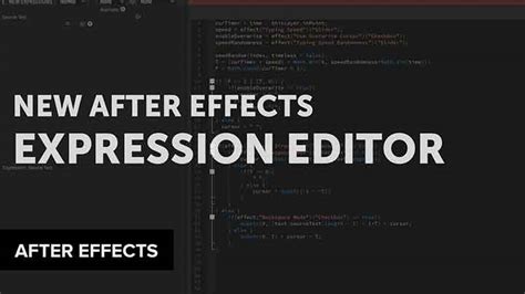 Creative Dojo Looks At The New Expression Editor In After Effects